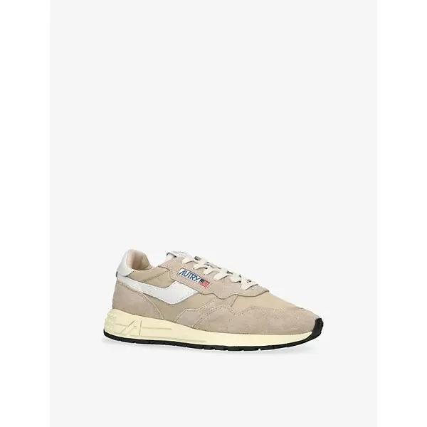 AUTRY Reelwind Low Runner Leather And Nylon Trainers - Beige