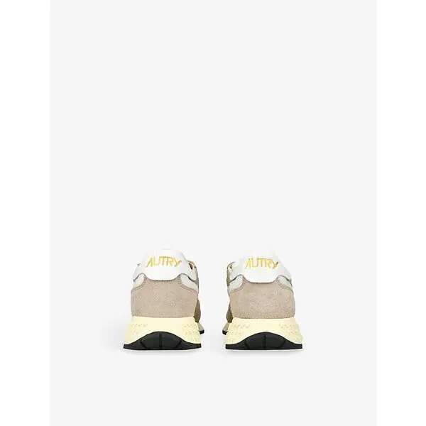 AUTRY Reelwind Low Runner Leather And Nylon Trainers - Beige