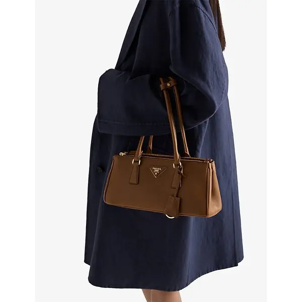 Prada Galleria Medium Leather Top-handle Bag - Brown