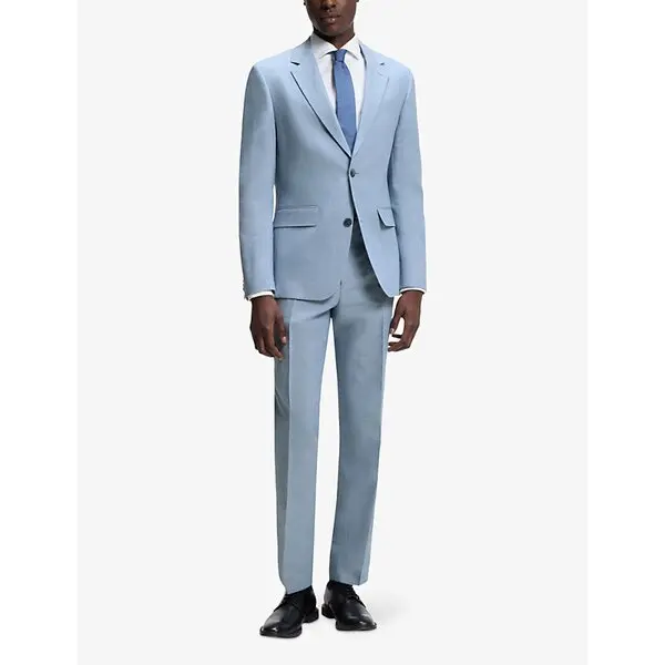 Hugo Slim-fit Single-breasted Wool-blend Suit