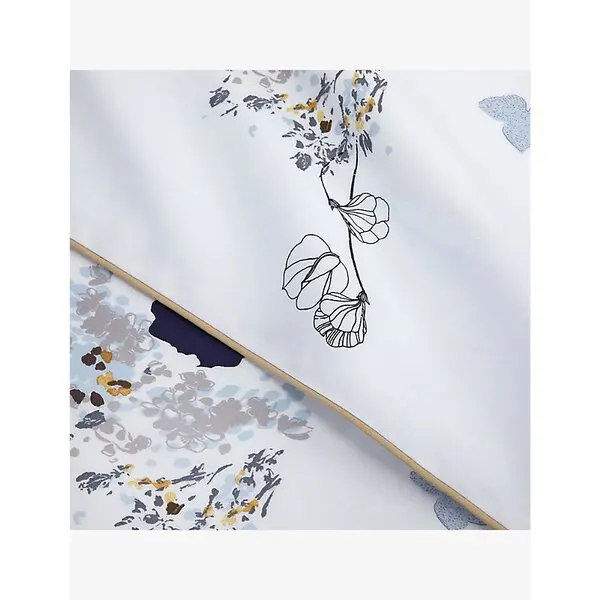 YVES DELORME Eclipses Floral Cotton-sateen Bedcover - Multicoloured