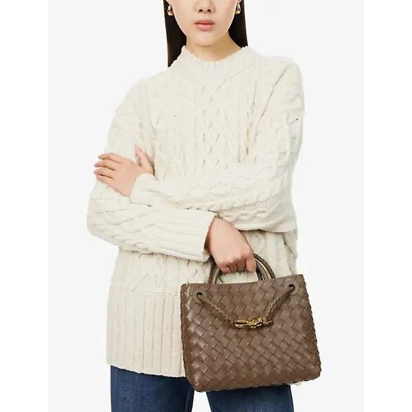Bottega Veneta Small Andiamo Leather Top-handle Bag - Pinecone-m B-pinec