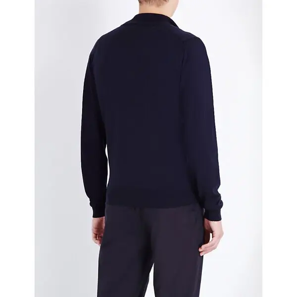 John Smedley Merino Wool Zip Cardigan