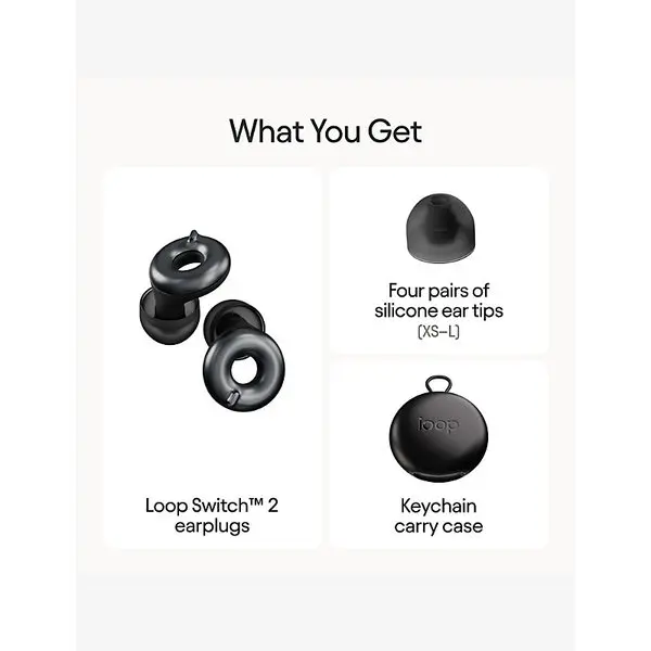 SMARTECH Loop Switch 2 Ear Plugs - Black