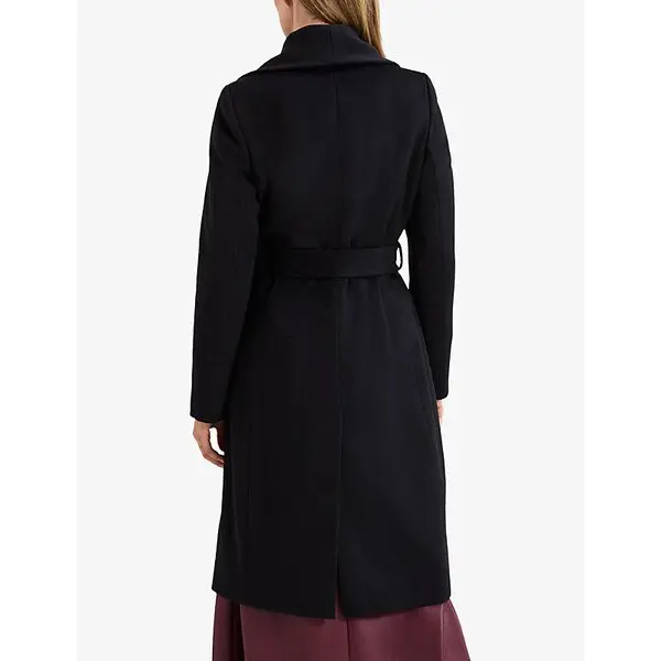 PHASE EIGHT Belted Wool-blend Coat