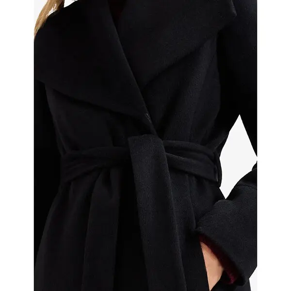 PHASE EIGHT Belted Wool-blend Coat