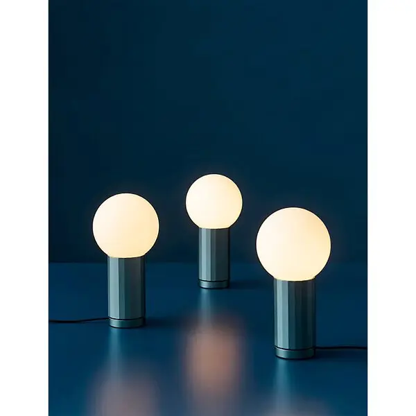 HAY Large-bulb Metal Table Lamp 30cm - Blue