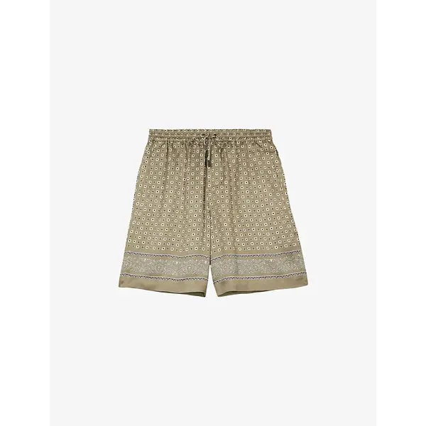 The Kooples Bandana-print Drawstring Waist Woven Shorts
