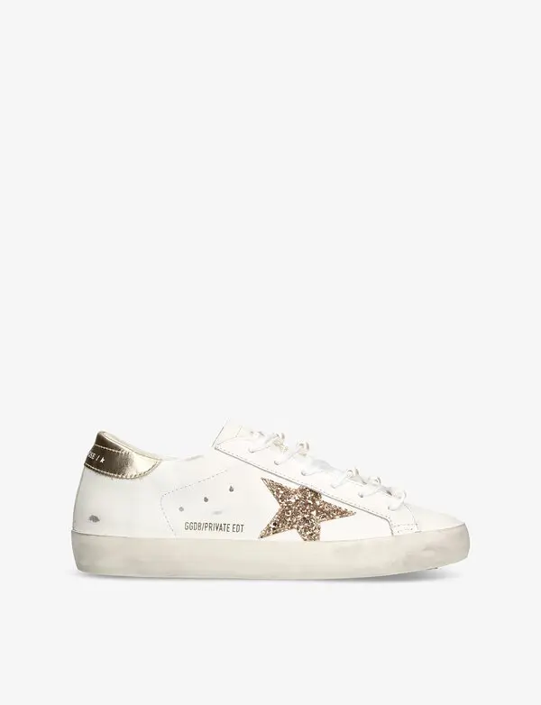 GOLDEN GOOSE Superstar Star-applique Low-top Leather Trainers