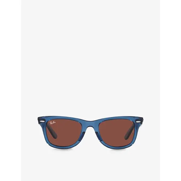 Ray-ban Square-frame Acetate Wayfarer Sunglasses - Blue