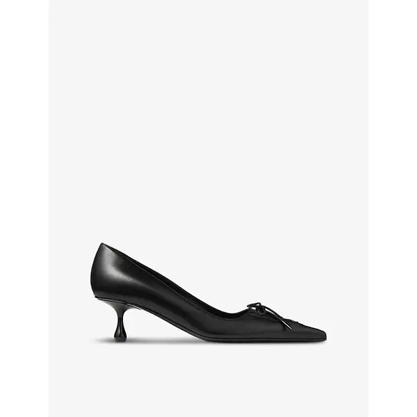 JIMMY CHOO Scarlett 50 Leather Courts - Black