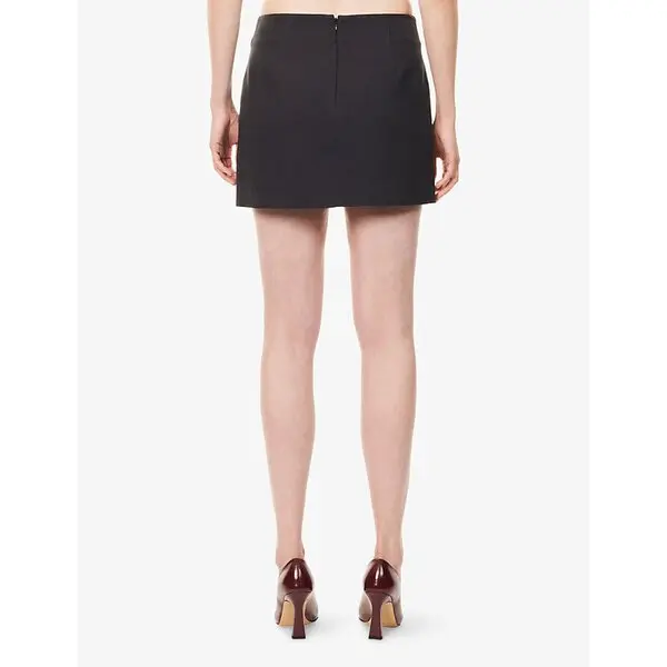 Bottega Veneta Patch-pockets Mid-rise Mini Skirt