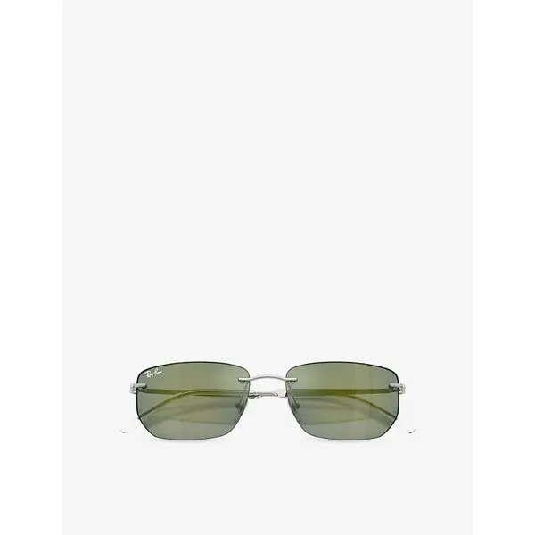 Ray-ban Irregular Metal Sunglasses - Silver