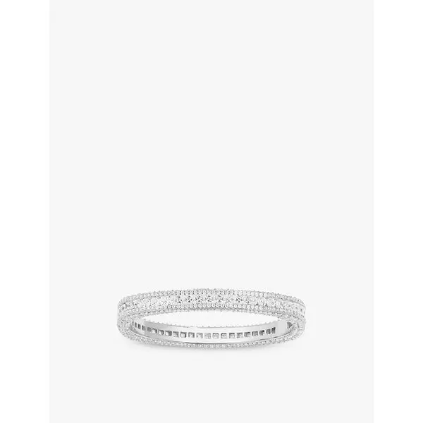 APM MONACO Pavé Bangle - Silver