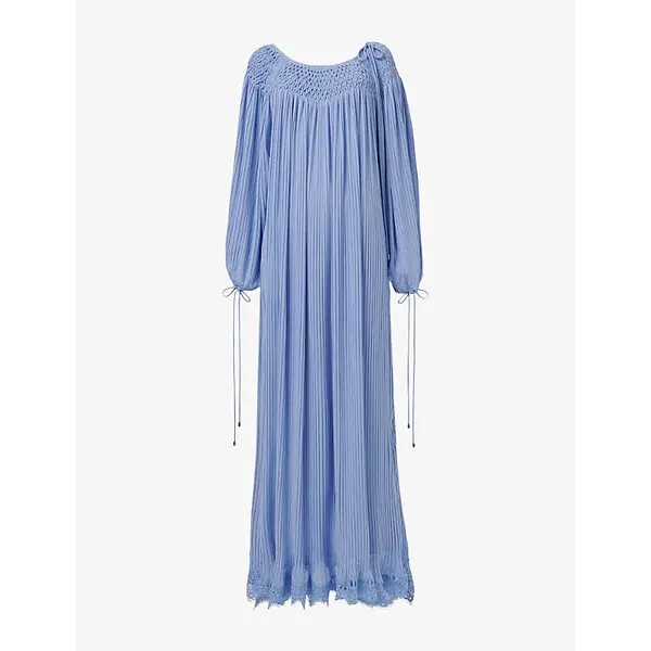 LEEM Lace-embroidered Woven Kaftan