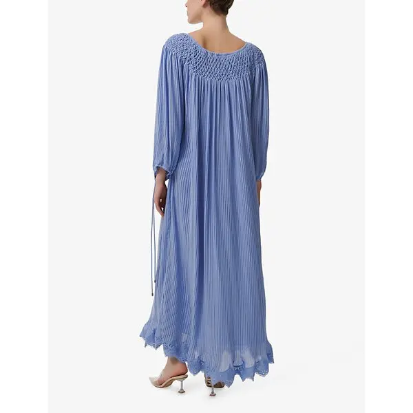 LEEM Lace-embroidered Woven Kaftan