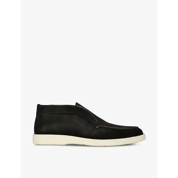 Santoni Detroit Slip-on Suede Desert Boots