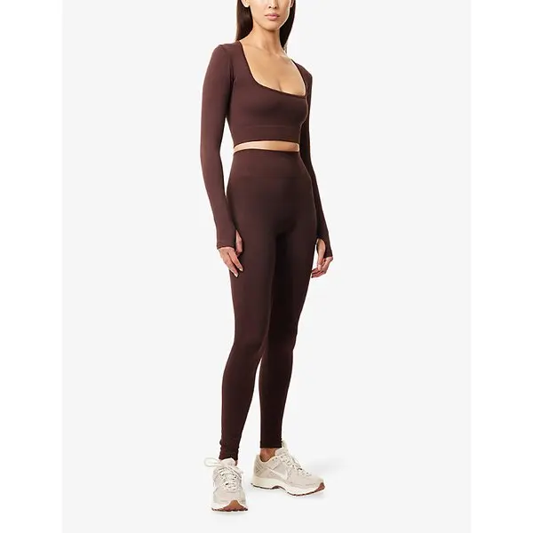 Bo+tee Stretch-woven Crop Top