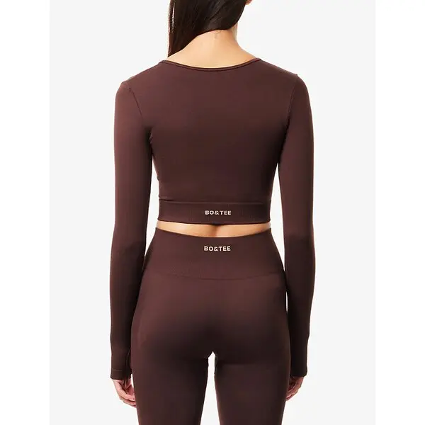Bo+tee Stretch-woven Crop Top
