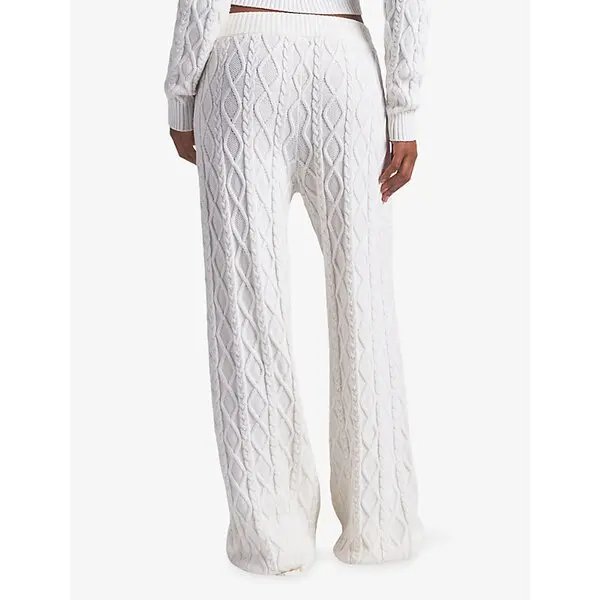 SKIMS Cable-knit Straight Leg Trousers