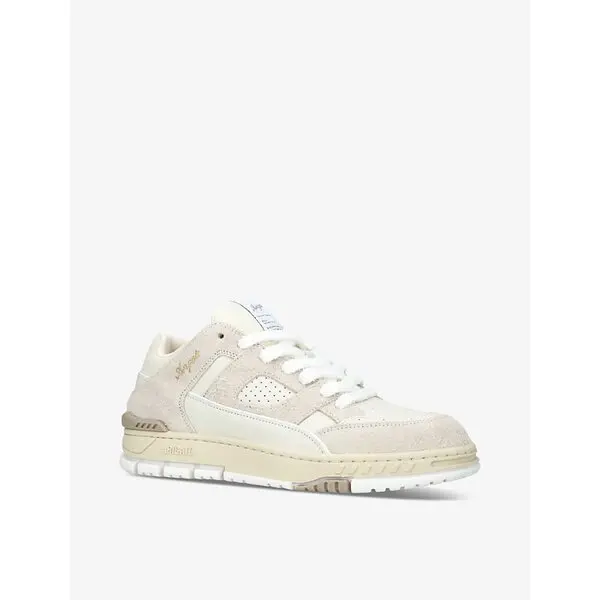 Axel Arigato Area Lo Brushed-suede And Leather Low-top Trainers - Beige