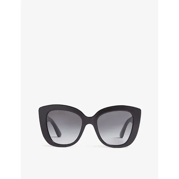 Gucci Gg0327s Cat-eye Sunglasses - Black