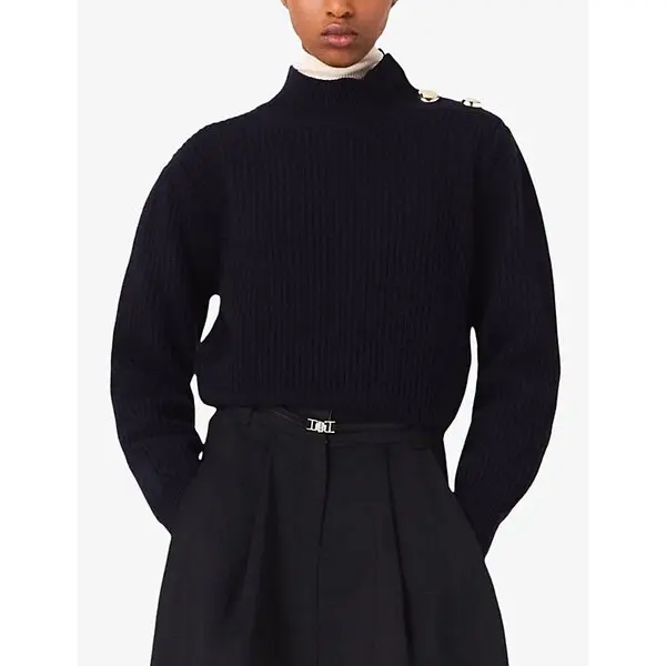 Maje Regular-fit Wool Turtleneck Jumper