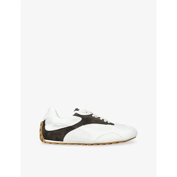 Bottega Veneta Orbit Flash Suede And Shell Trainers - White/oth