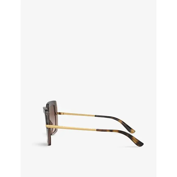 Dolce & Gabbana Square-frame Acetate Sunglasses - Brown