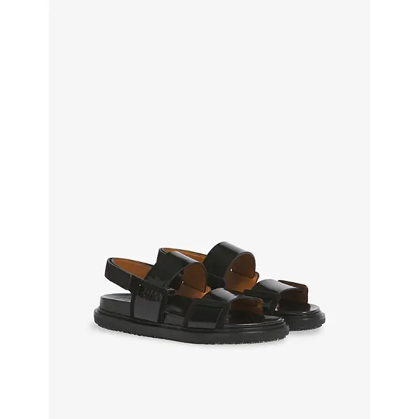 Marni Fussbett Double-strap Leather Sandals - 00n99