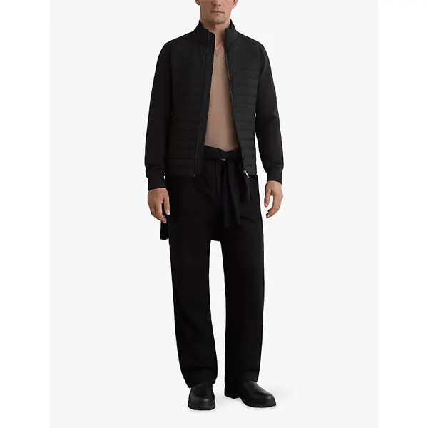 REISS Asher Funnel-neck Jacket
