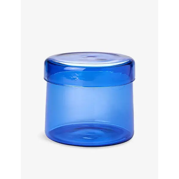 THE CONRAN SHOP Home Lab Lidded Glass Storage Pot 8.5cm - Blue