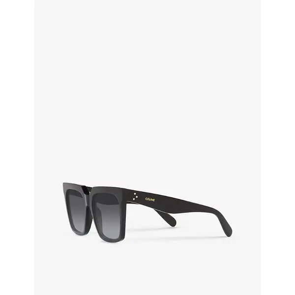 Celine Cl4055in Rectangular Sunglasses - Black