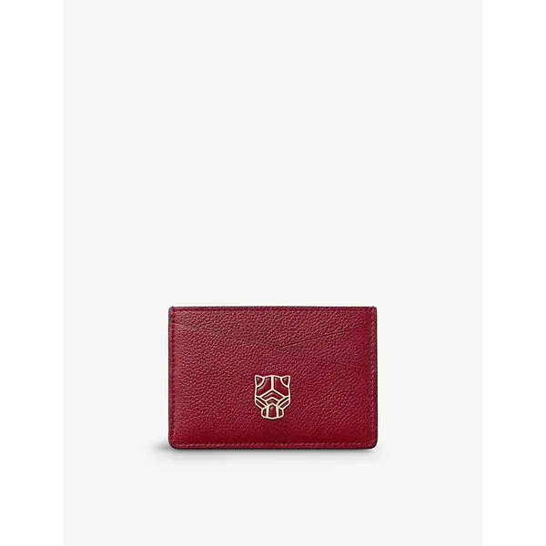 Cartier Panthère Graphique De Leather Card Holder - Red