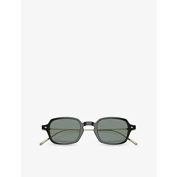 Giorgio Armani Rectangular-frame Sunglasses - Black