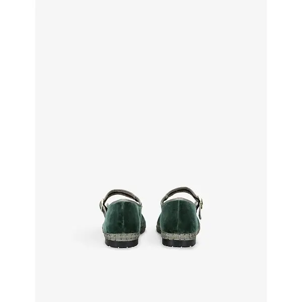 FLABELUS Jay Velvet Mary Jane Flats