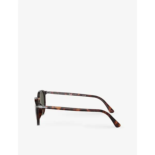 Persol Oval-frame Acetate Sunglasses - Brown