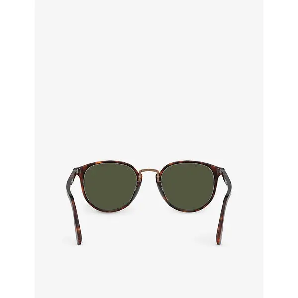 Persol Oval-frame Acetate Sunglasses - Brown