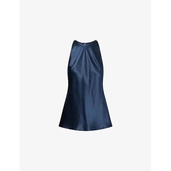 REFORMATION Silk Halter Neck Top