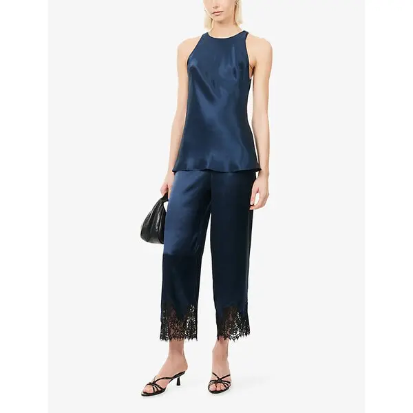 REFORMATION Silk Halter Neck Top