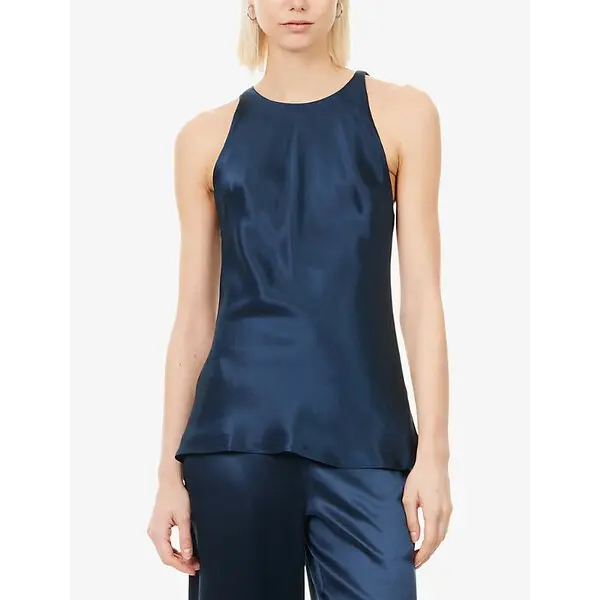 REFORMATION Silk Halter Neck Top