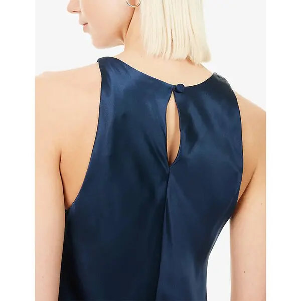 REFORMATION Silk Halter Neck Top