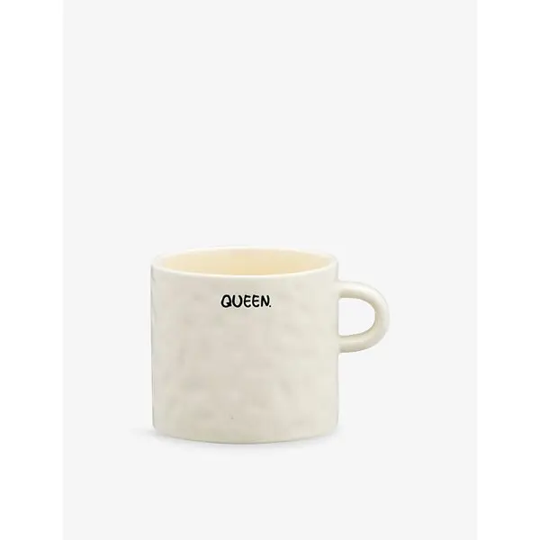 ANNA + NINA Queen Ceramic Mug 9cm - Black