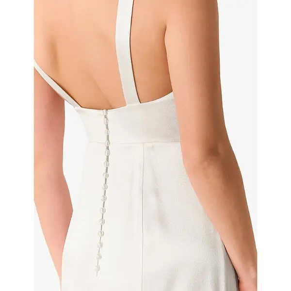 Whistles Lina Low-back Satin Wedding Dress