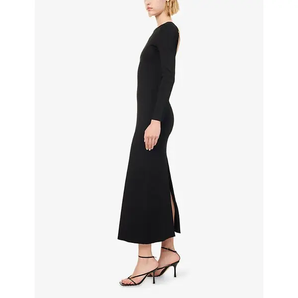 Bottega Veneta Open-back Chain-embellished Midi Dress