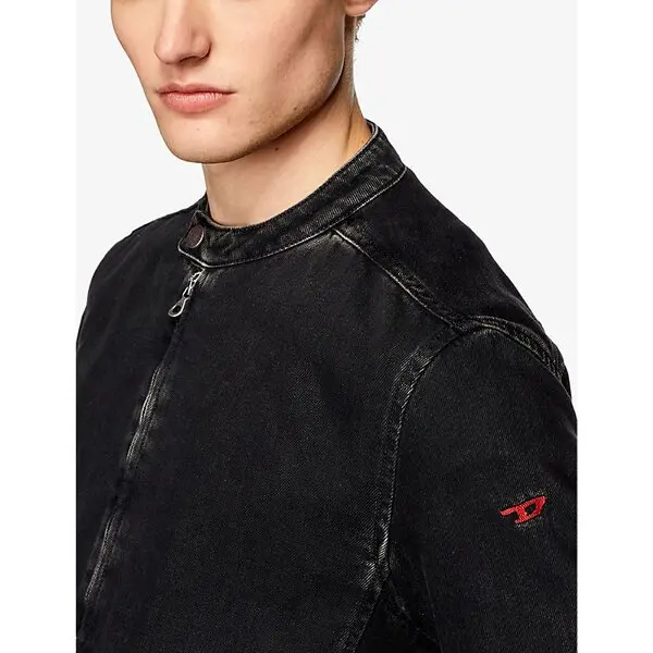DIESEL® Glory Logo-embroidered Denim Jacket