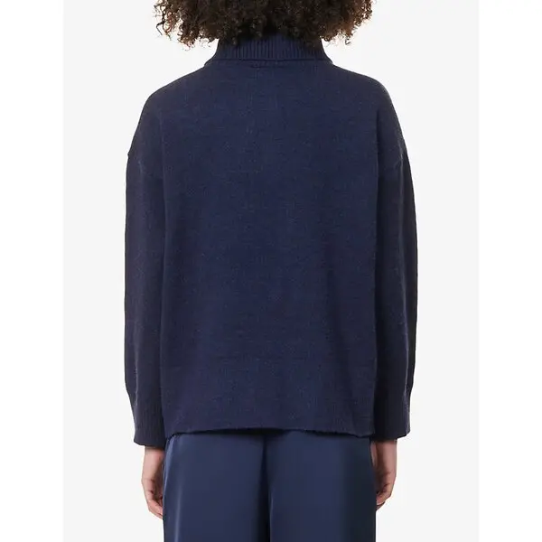 PRETTY LAVISH Collared Button-detailed Pullover