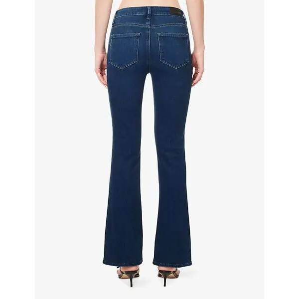 Paige Laurel Canyon Flared Stretch-denim Blend Jeans