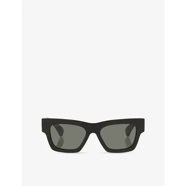 Gucci Square-frame Acetate Sunglasses - Black