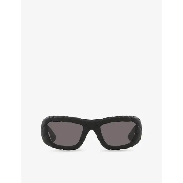 Bottega Veneta Bv1303s Round-frame Sunglasses - Grey